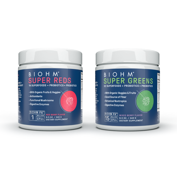 Super Foods Bundle | Super Greens & Super Reds Powder | BIOHM Health