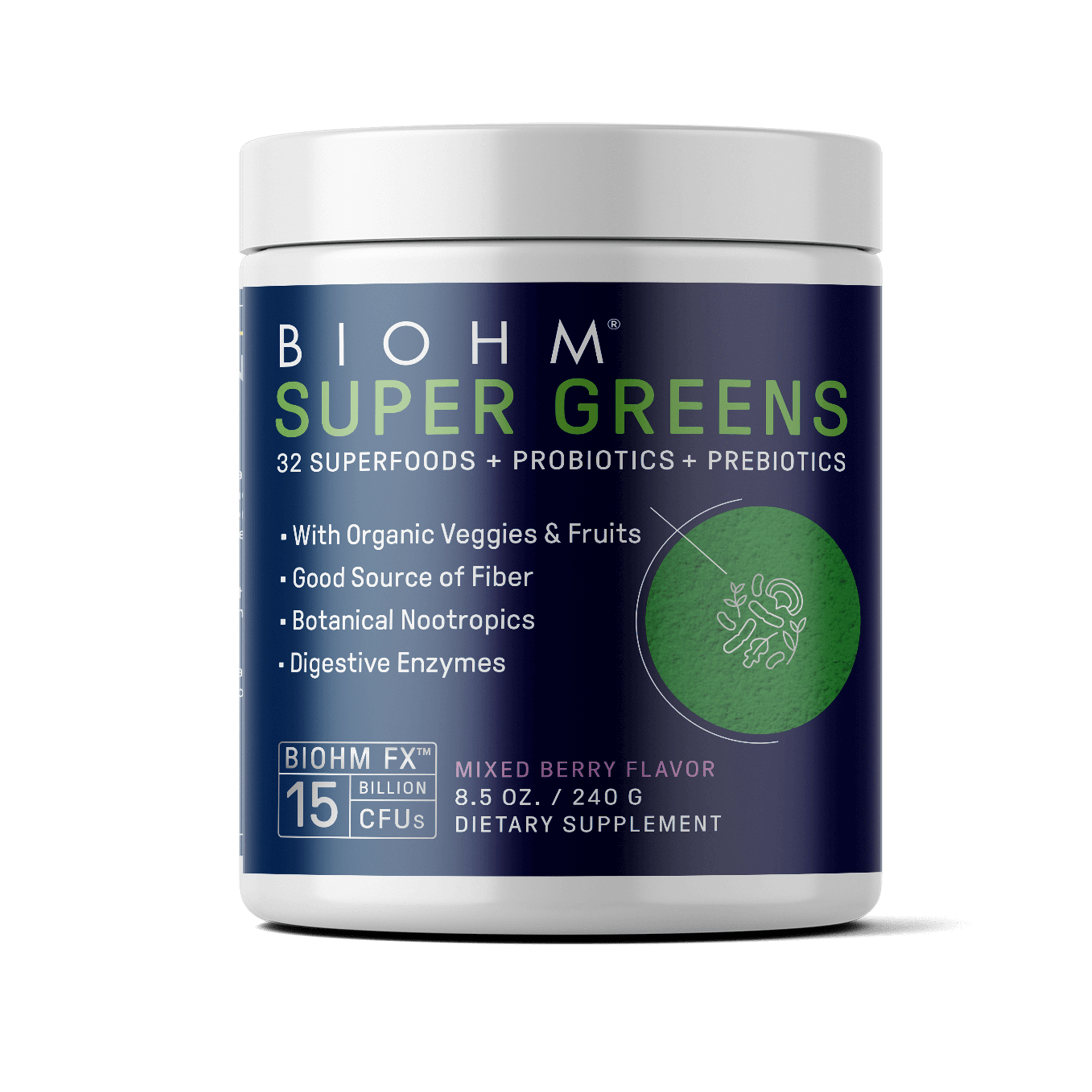 Super Greens with Probiotics | Super Greens Powder | BIOHM Health
