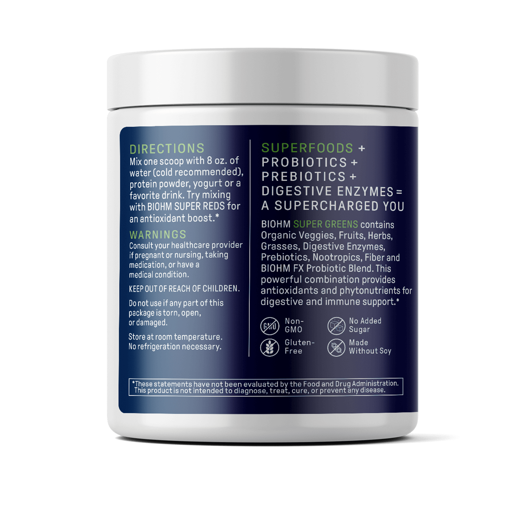 Super Greens with Probiotics | Super Greens Powder | BIOHM Health