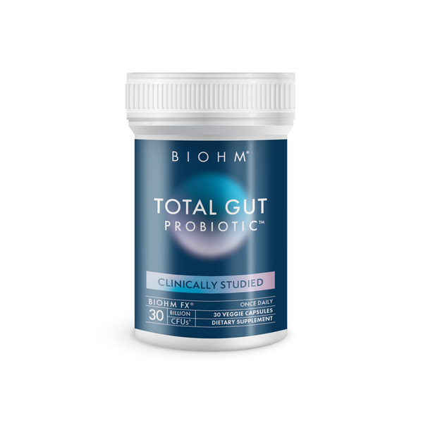 Total Gut Probiotic Supplement for Total Gut Health | BIOHM Health