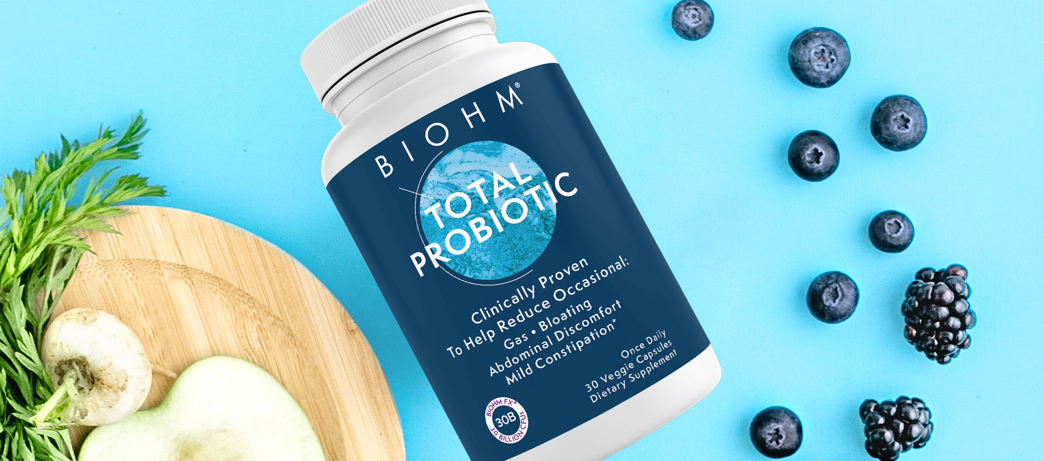Probiotic Supplement for Total Gut Health | BIOHM Health