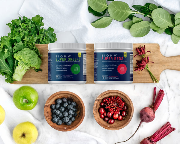 Super Foods Bundle | Super Greens & Super Reds Powder | BIOHM Health