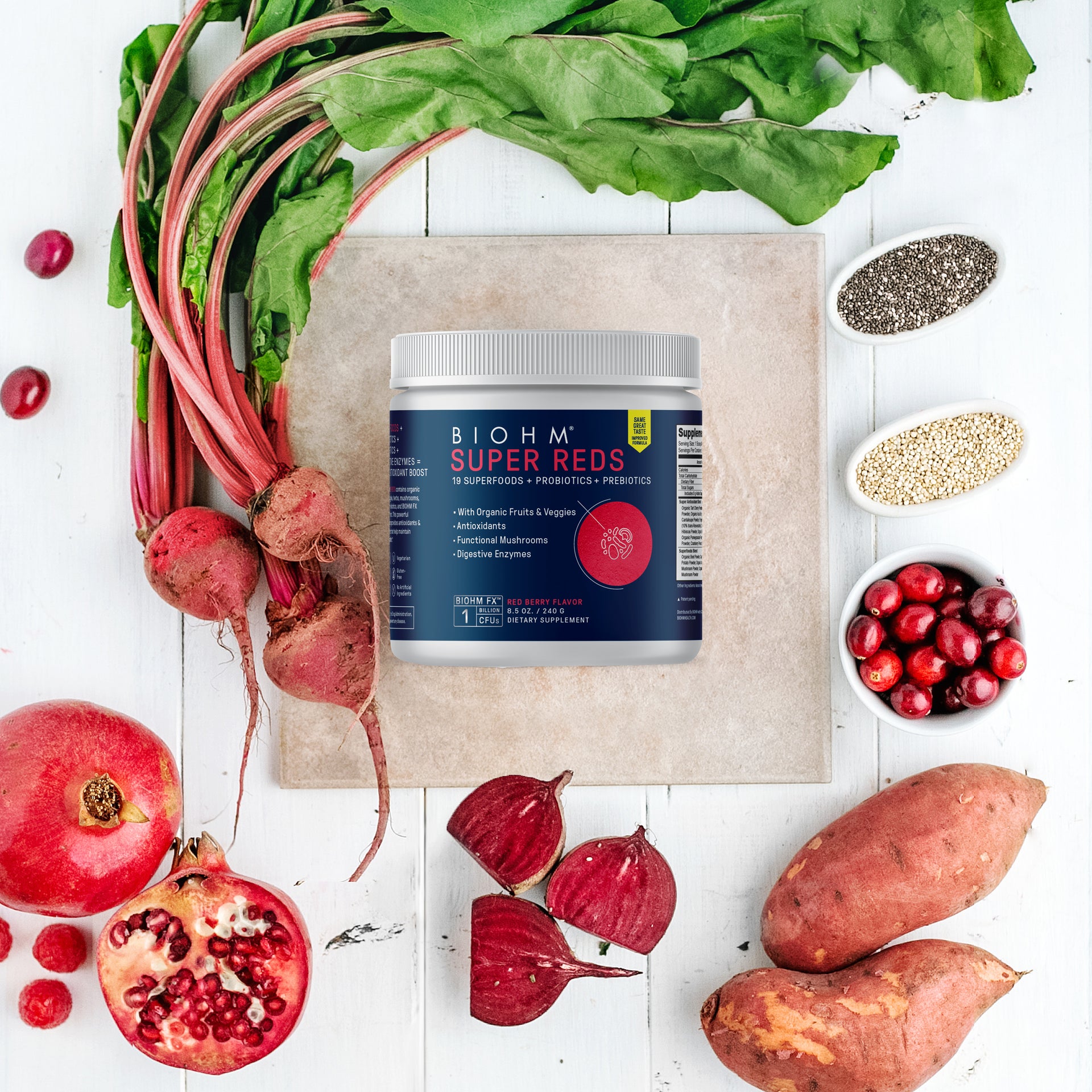 Super Reds with Probiotics | Super Reds Powder | BIOHM Health